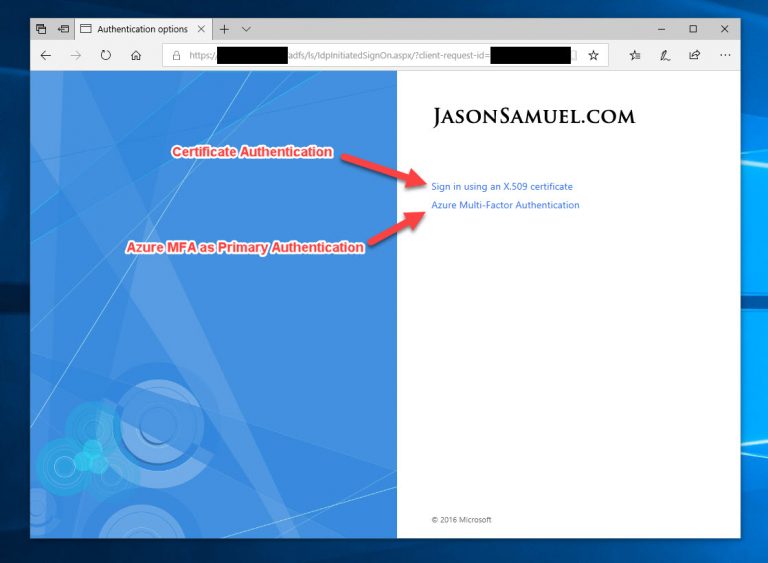 How to use Microsoft AD FS with Azure MFA as Primary Authentication to protect user passwords or ...