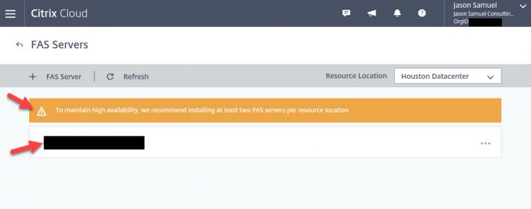 How to use Citrix Cloud enabled Federated Authentication Service (FAS ...